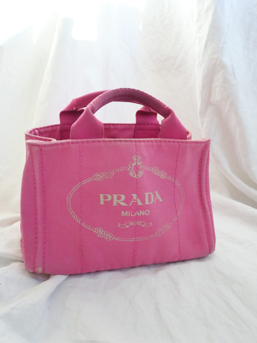 Prada, Canvas Tote Pink - Luxustaschen.eu